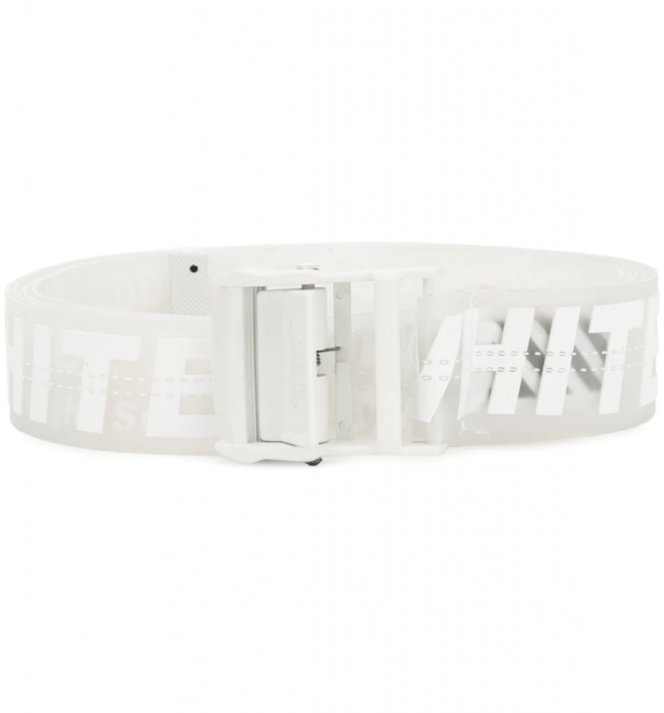 Off White Belt White | Transparent Rubber Strap Streetwear 2020